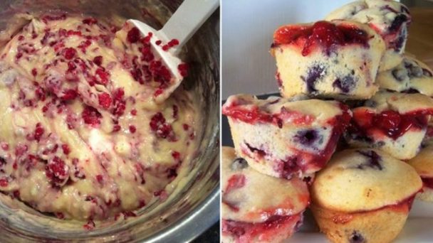 Fruit Explosion Muffins - Delish Grandma's Recipes