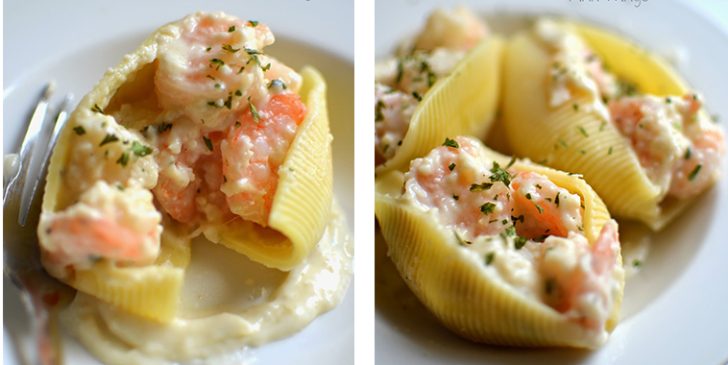CREAMY SEAFOOD-STUFFED SHELLS RECIPE - Delish Grandma's Recipes