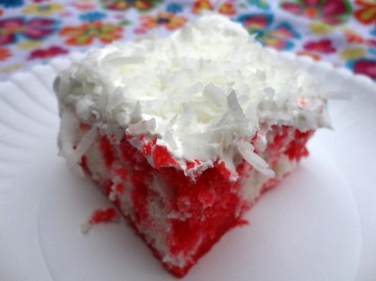 Delicious Raspberry Zinger Poke Cake - Delish Grandma's Recipes