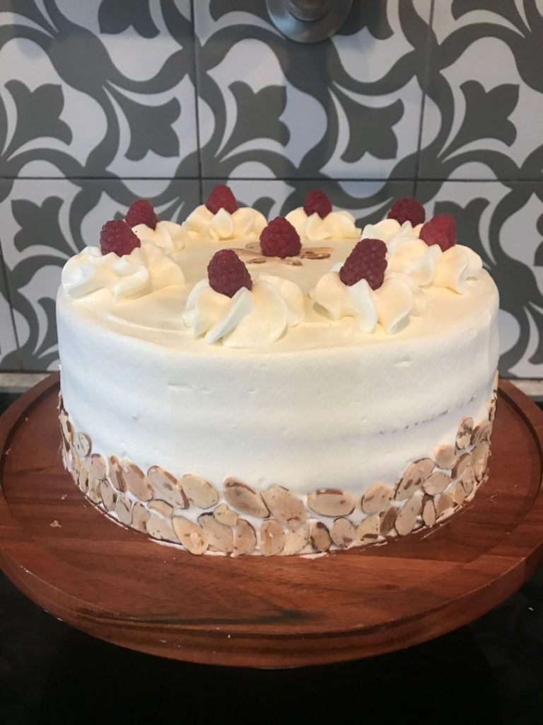 WHITE CHOCOLATE ALMOND RASPBERRY CAKE - Delish Grandma's Recipes