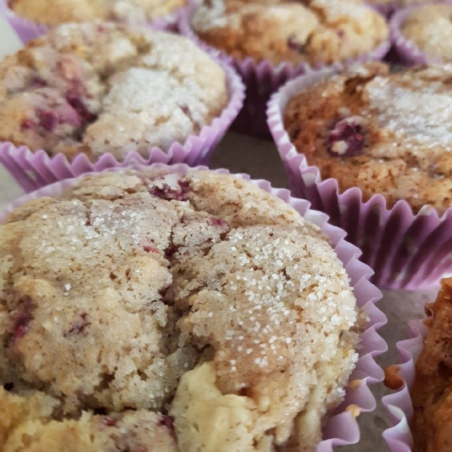 JUMBO RASPBERRY CHOCOLATE CHIP MUFFINS - Delish Grandma's Recipes