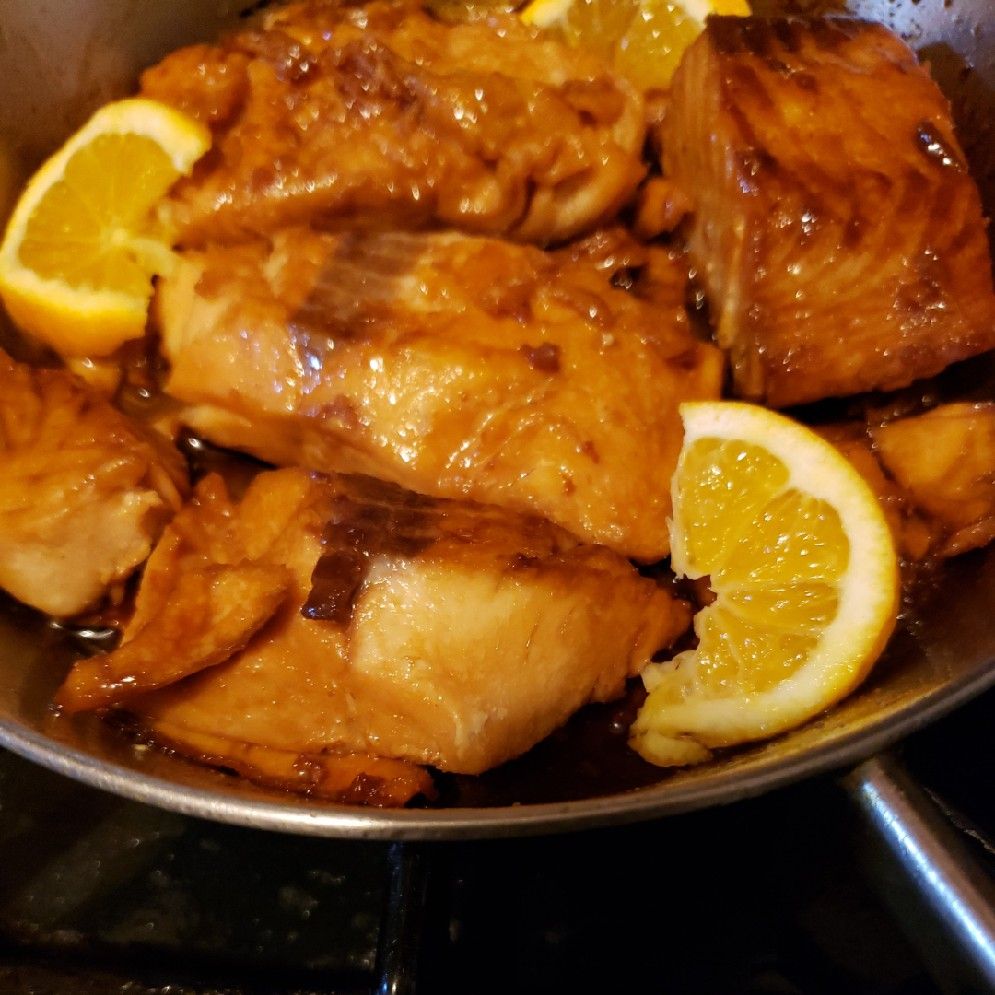 CRISPY HONEY ORANGE GLAZED SALMON - Delish Grandma's Recipes