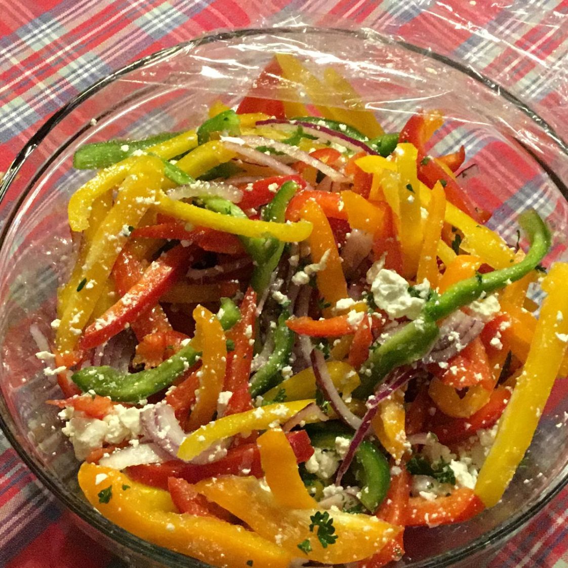 THREE PEPPER SALAD - Delish Grandma's Recipes