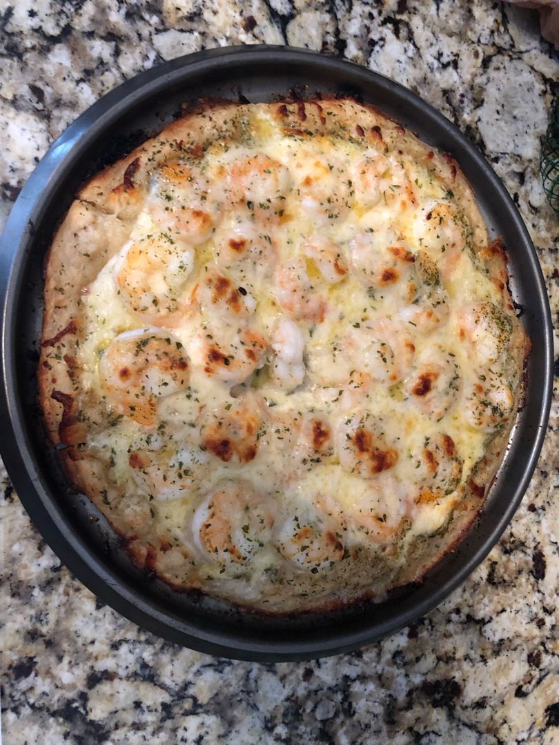 SHRIMP SCAMPI PIZZA - Delish Grandma's Recipes