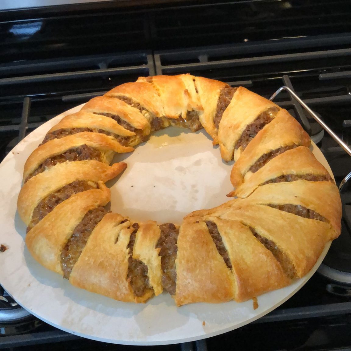 TACO CRESCENT RING RECIPE - Delish Grandma's Recipes