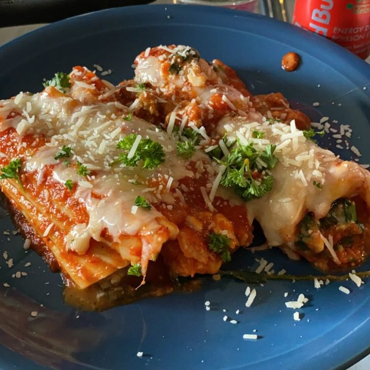ITALIAN SAUSAGE & CHEESE BAKED MANICOTTI - Delish Grandma's Recipes