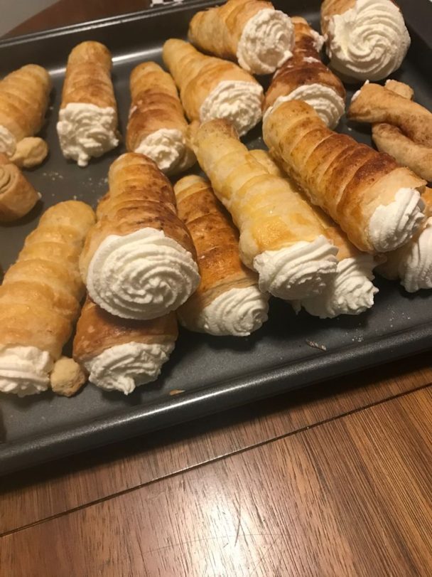 Puff Pastry Cream Horns Delish Grandmas Recipes