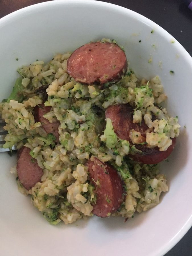 SMOKED SAUSAGE & RICE ONE SKILLET MEAL - Delish Grandma's Recipes